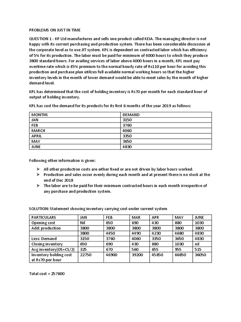 Problems SCM | PDF | Present Value | Net Present Value