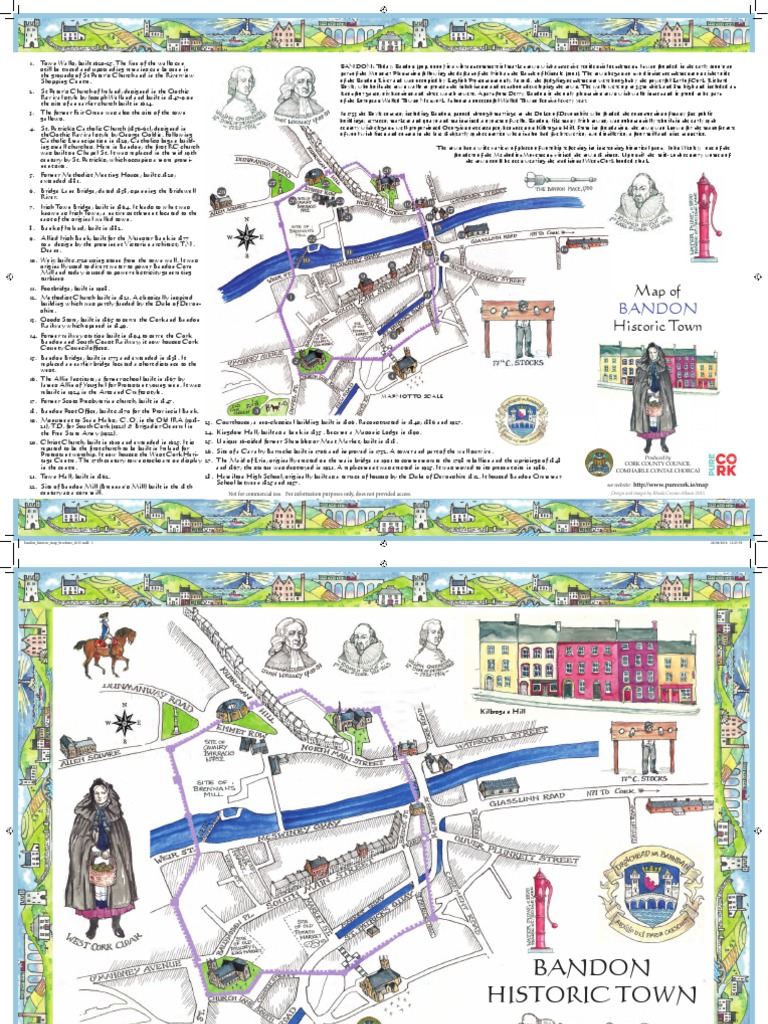 Bandon Historic Town Map Guide | PDF | Cork (City) | Ireland