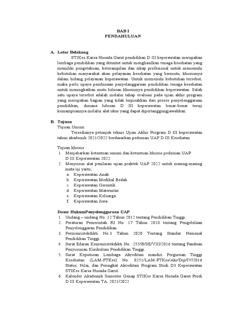 Juknis UAP 21-22 | PDF