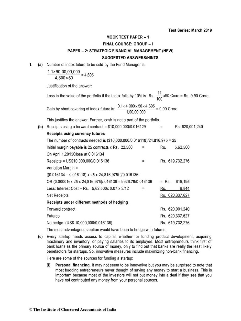 SFM MTP 1 May 19 A | PDF