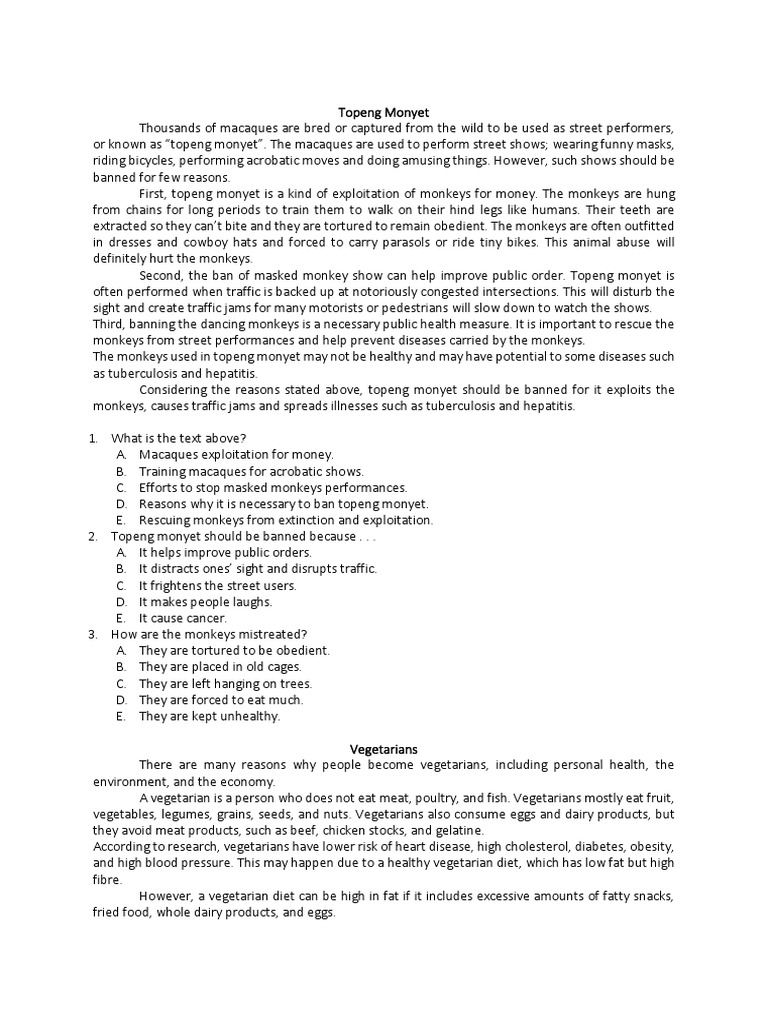 Kelas 11_soal Exposition Text | PDF | Online Shopping | Vegetarianism