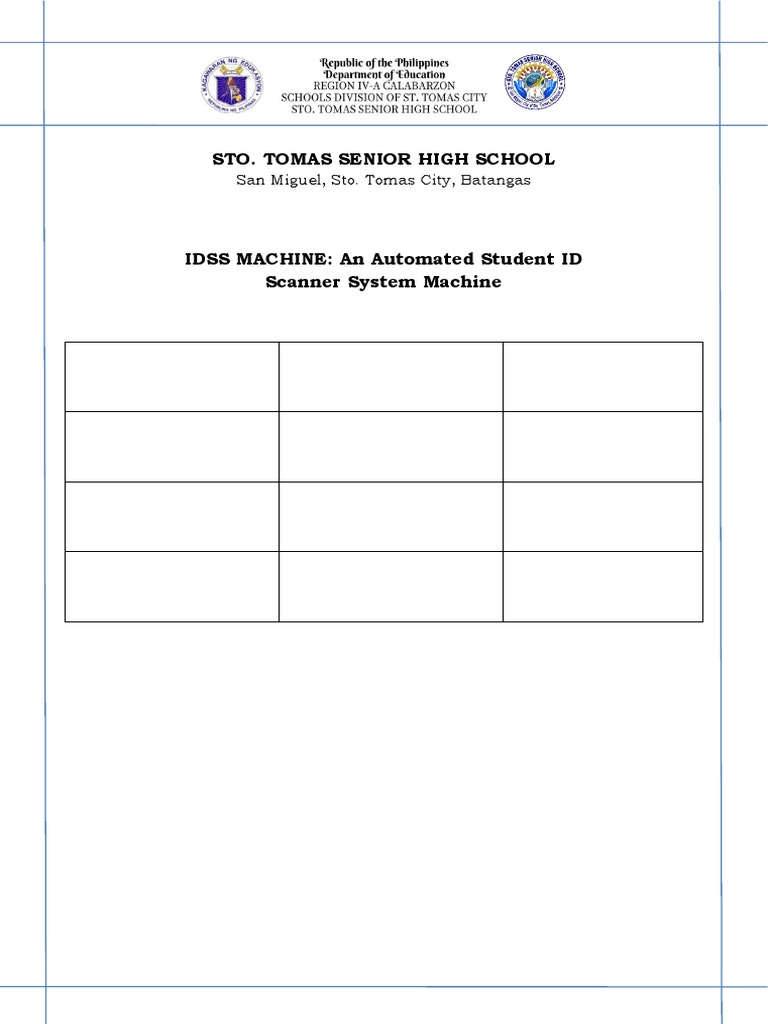 Automated ID Scanner for School Attendance | PDF | Barcode | Image Scanner