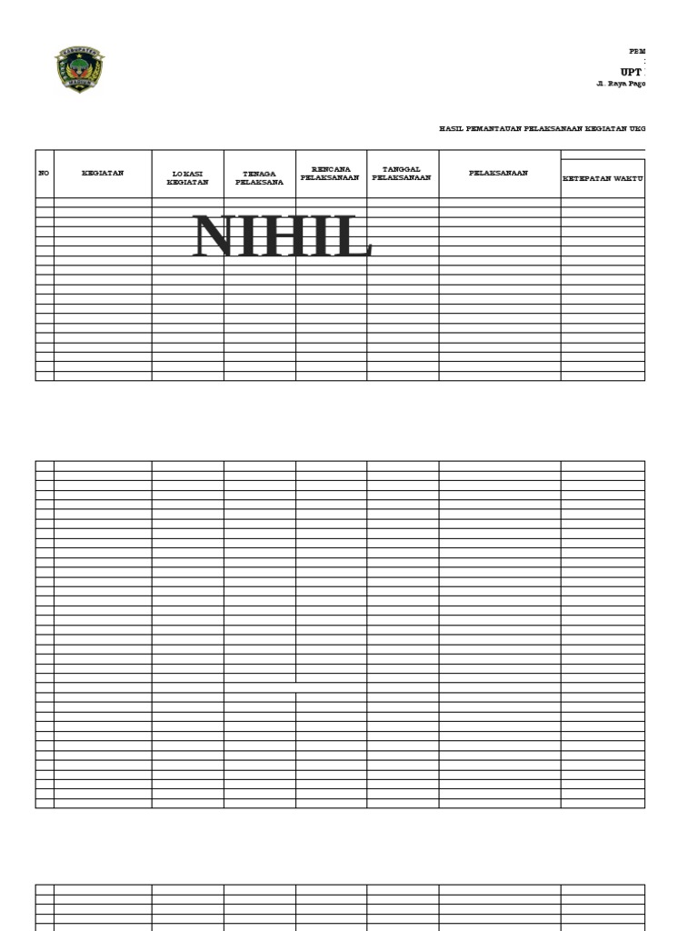 Form Pemantauan Dan Evaluasikegiatan Ukm | PDF