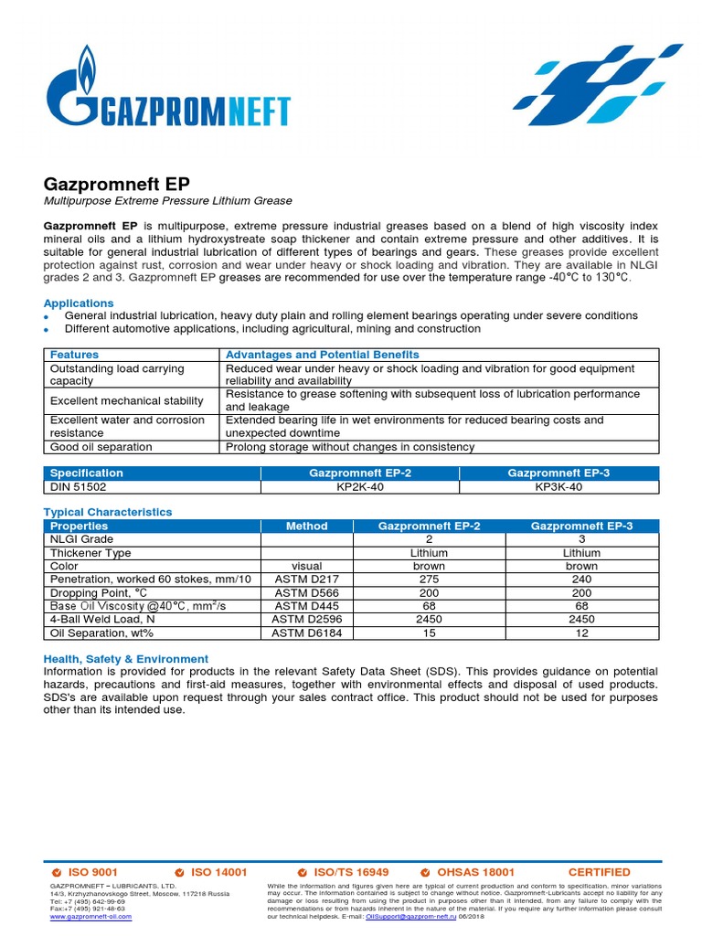 TDS GPN+EP Eng | PDF | Materials | Mechanical Engineering