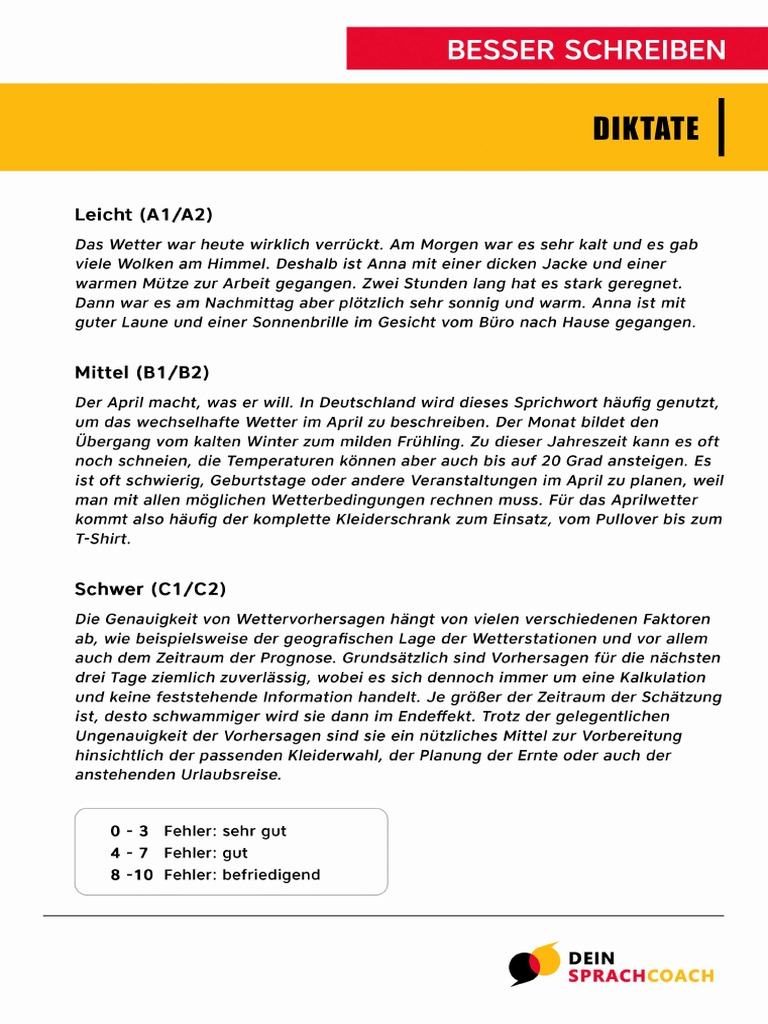 Diktate 1 | PDF