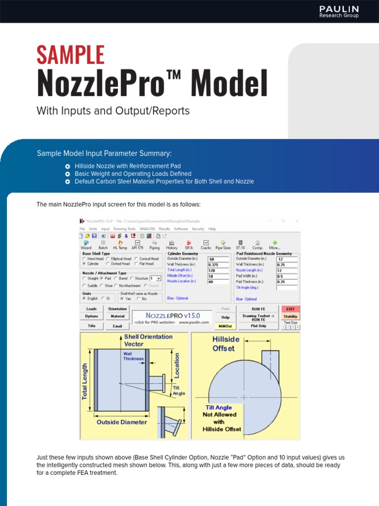 Nozzle Pro Report | PDF | Strength Of Materials | Young's Modulus