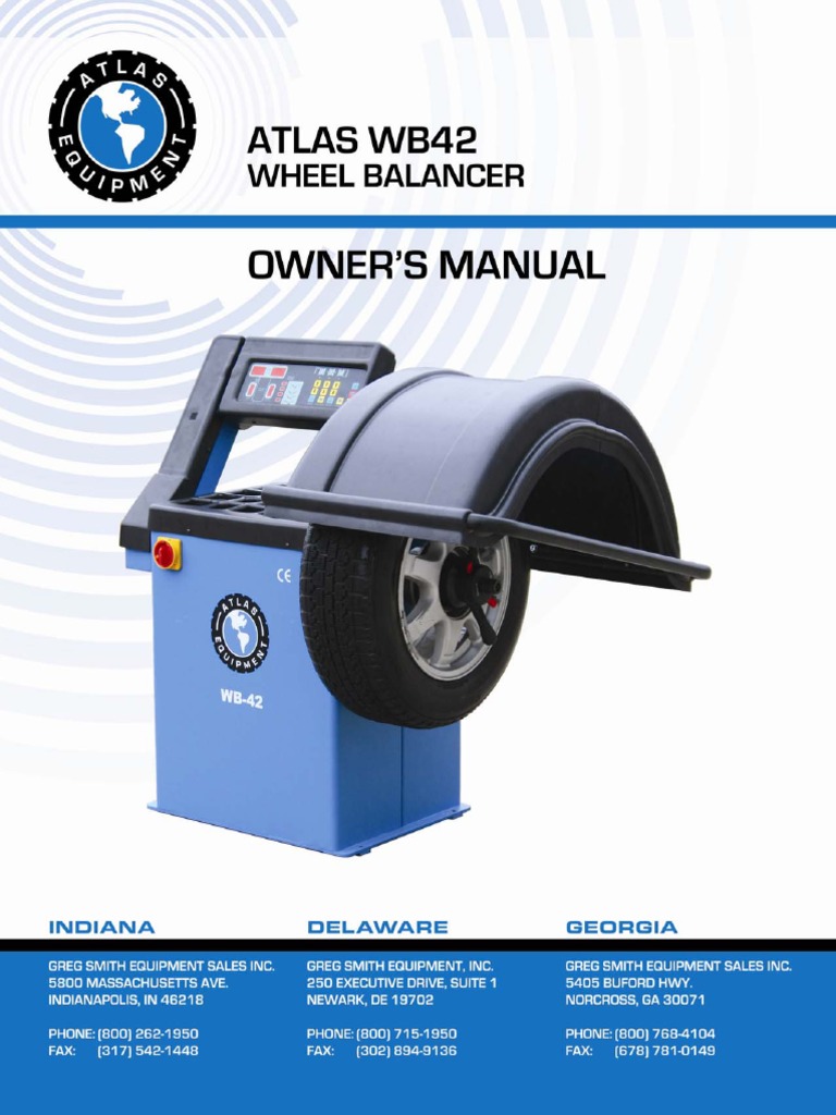 Atlas Wb42 Manual | PDF | Screw | Ac Power Plugs And Sockets