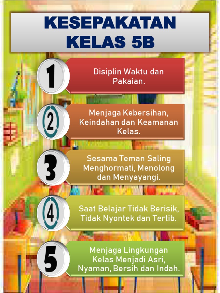 Kesepakatan Kelas 5B | PDF