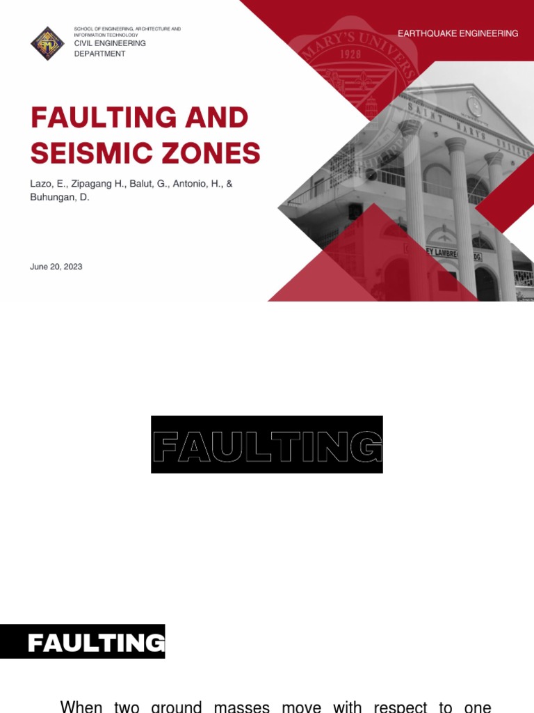 Faulting and Seismic Zones | Download Free PDF | Fault (Geology ... Faulting and Seismic Zones | Download Free PDF | Fault (Geology ...