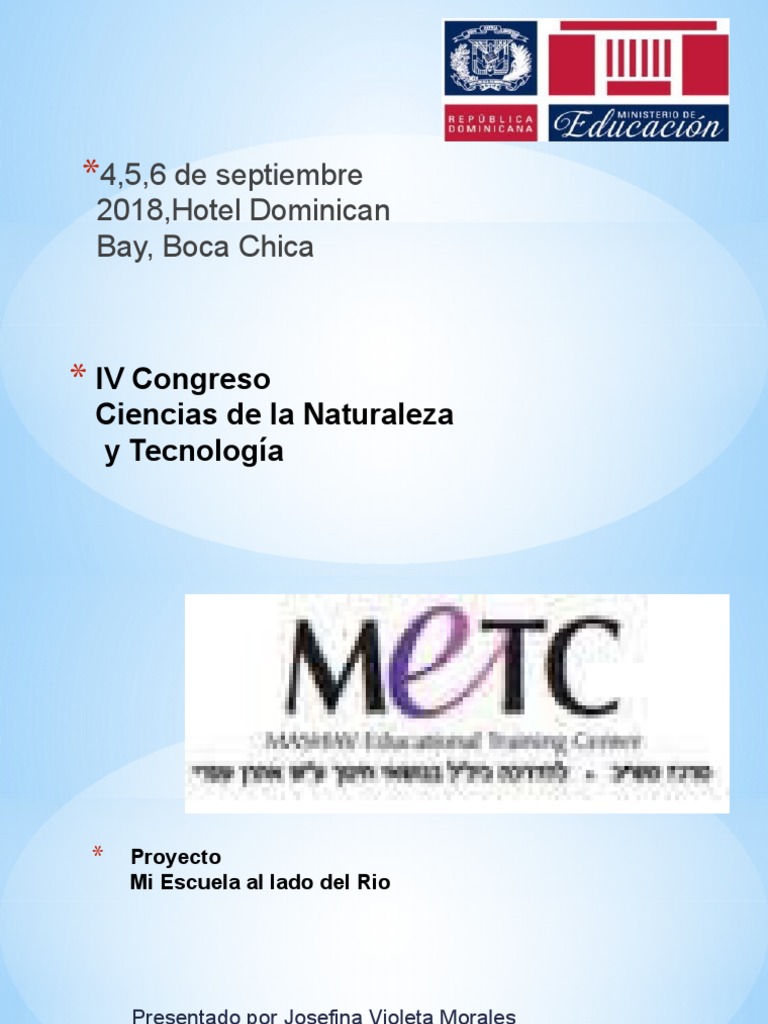 Proyecto Mi Escuela Al Lado Del Rio 2018 | PDF | Aprendizaje | Entorno ...