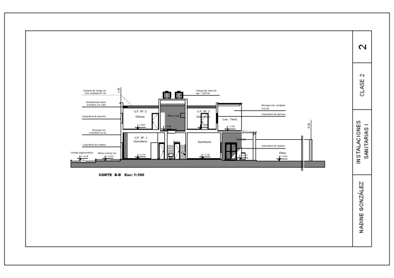 Corte B-B | PDF | Materiales de construcción | Carpintería
