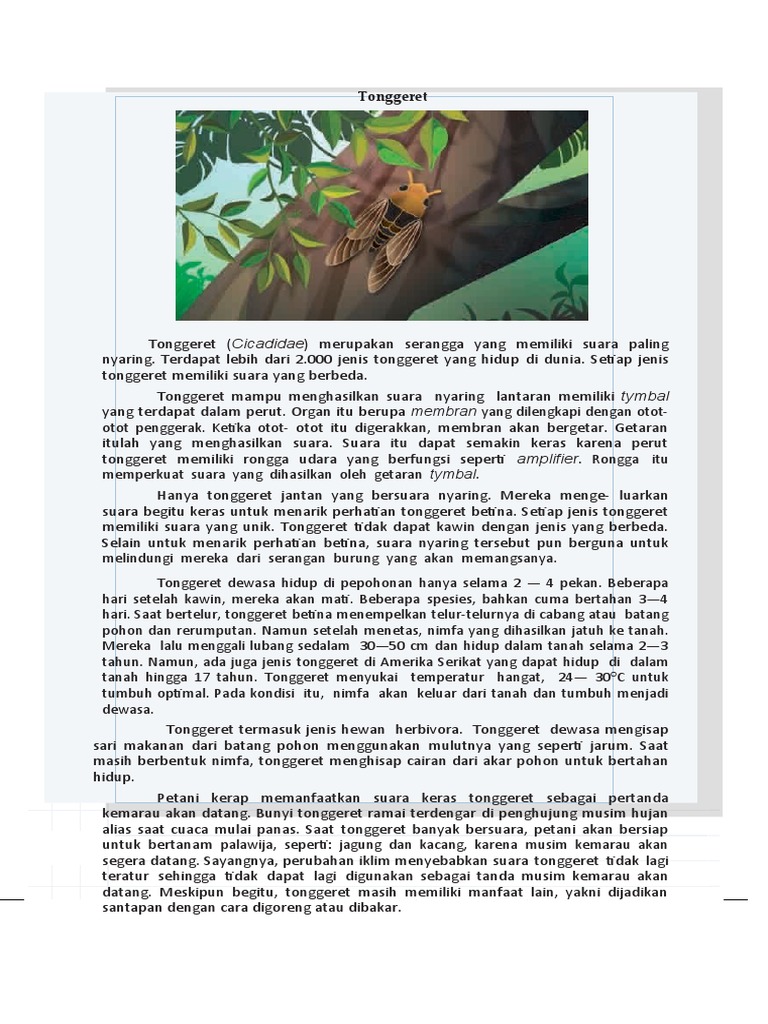 Teks Tonggeret | PDF