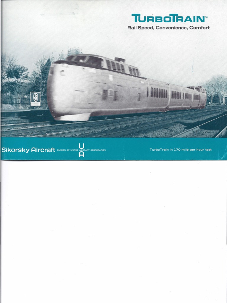 TurboTrain United Aircraft Corp. Brochure 1968 | PDF | Train ...