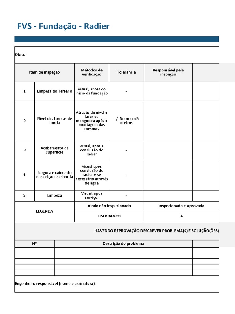 Fvs Fundação Radier Pdf
