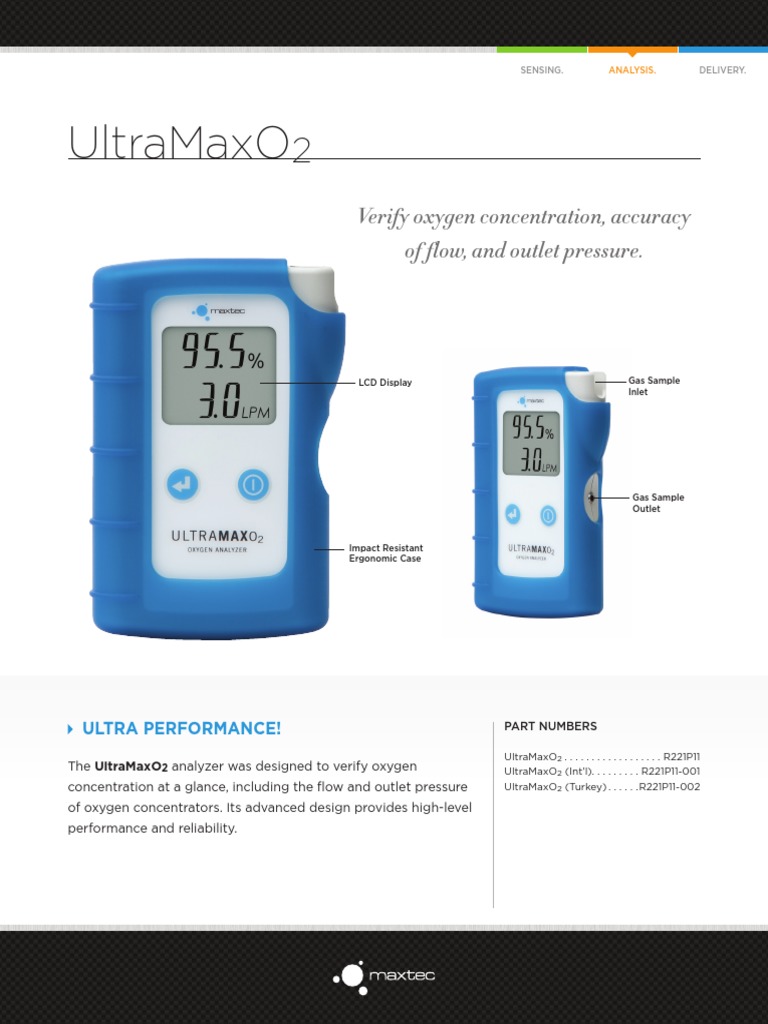 Ultramax Datasheet | PDF | Pressure | Flow Measurement