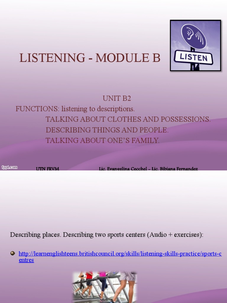 LISTENING B2 - Listening To Descriptions - Talking About Clothes and ...