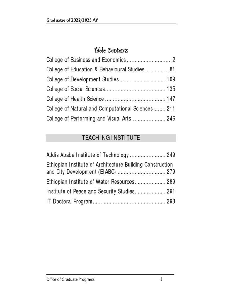 AAU Prospective Graduate 2023 | PDF | Ethiopia | Banks