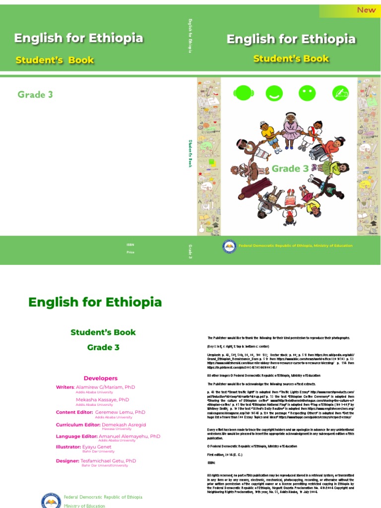 English grade 3 Students Textbook Final April 18, 2022 | PDF | Ethiopia ...
