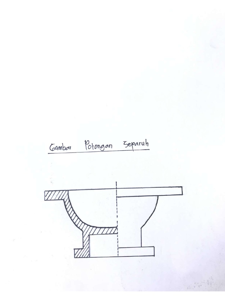 Gambar Potongan Separuh | PDF