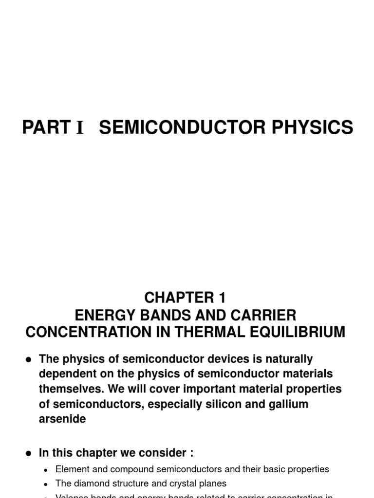 Mosfet Chapter - 1 | PDF | Semiconductors | Doping (Semiconductor)