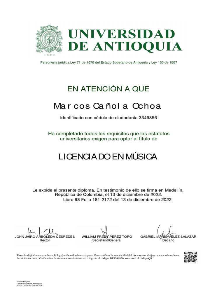 Diploma Música | PDF