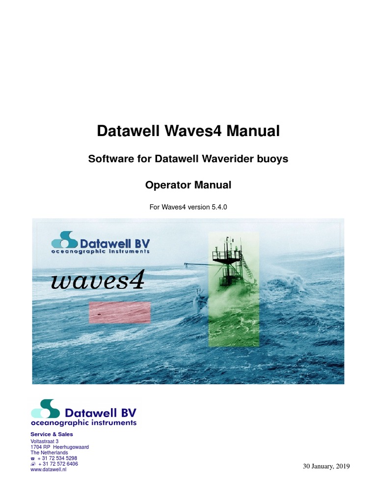 Datawell Manual Waves4 Operator | PDF | Port (Computer Networking) | Installation (Computer ...