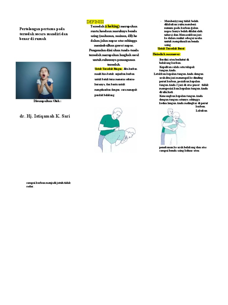 Leaflet-Tersedak | PDF