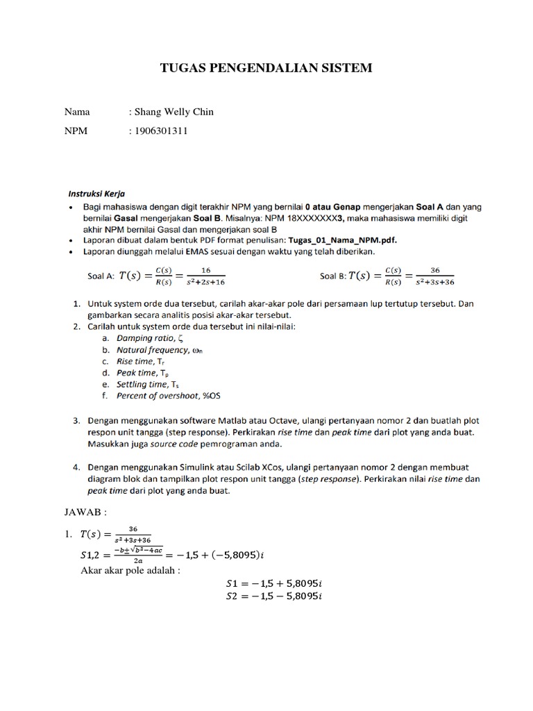 Shang Welly Chin - 1906301311 - Tugas 1 | PDF