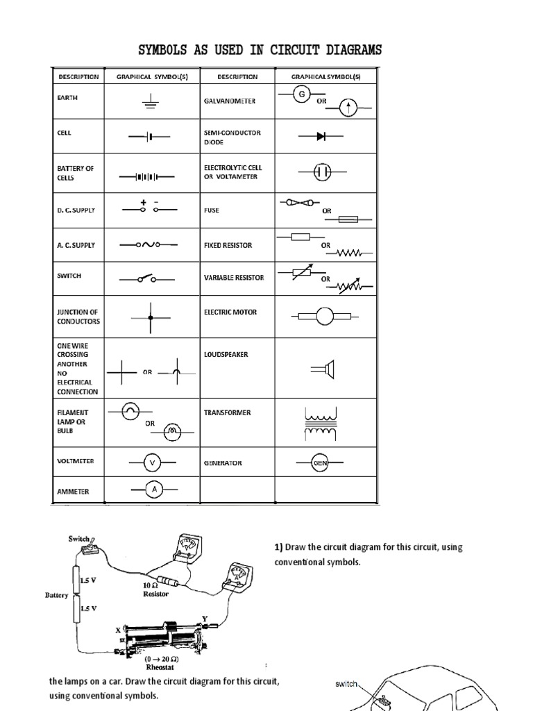 Symbols As Used in Circuit Diagrams | PDF