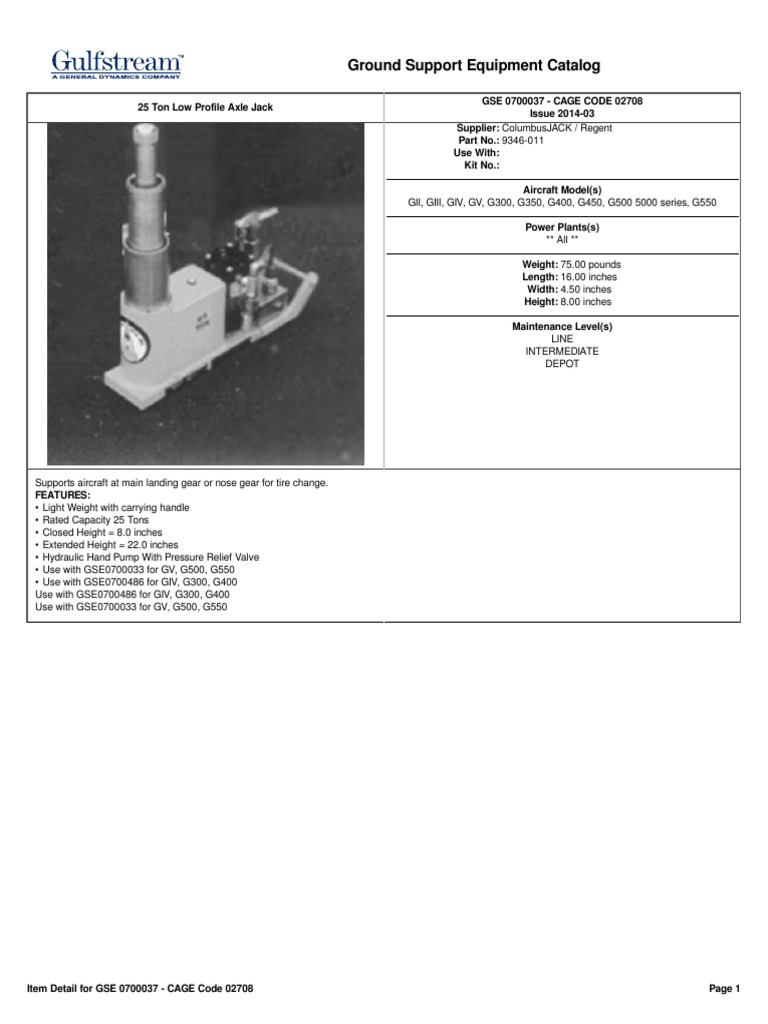 Ground Support Equipment Catalog | PDF | Manufactured Goods | Vehicles