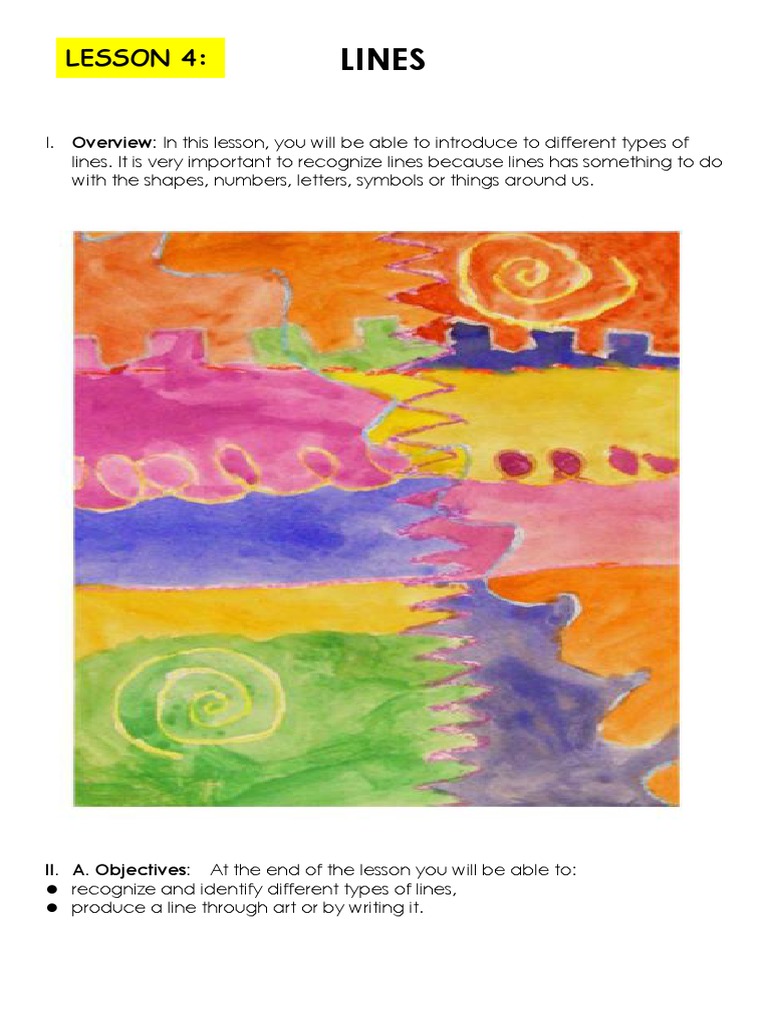 LINES Print and Answer | PDF