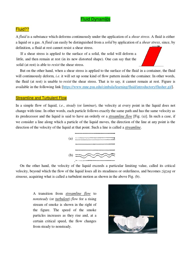 Fluid Dynamics | Download Free PDF | Fluid Dynamics | Viscosity