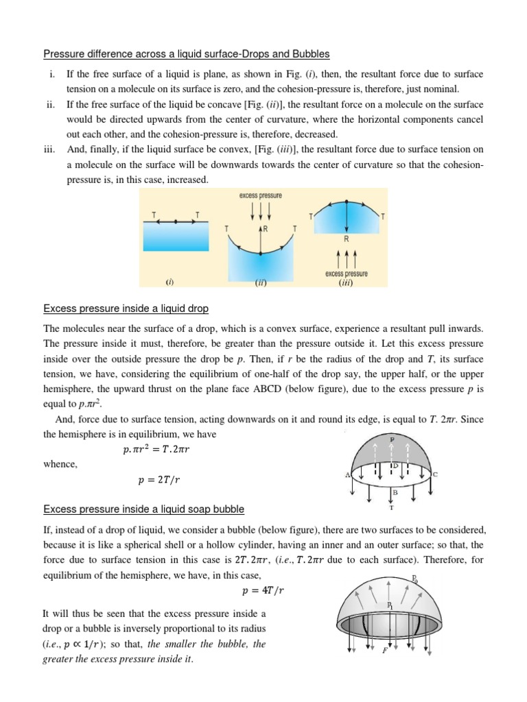 Lec3-Surface Tension | PDF