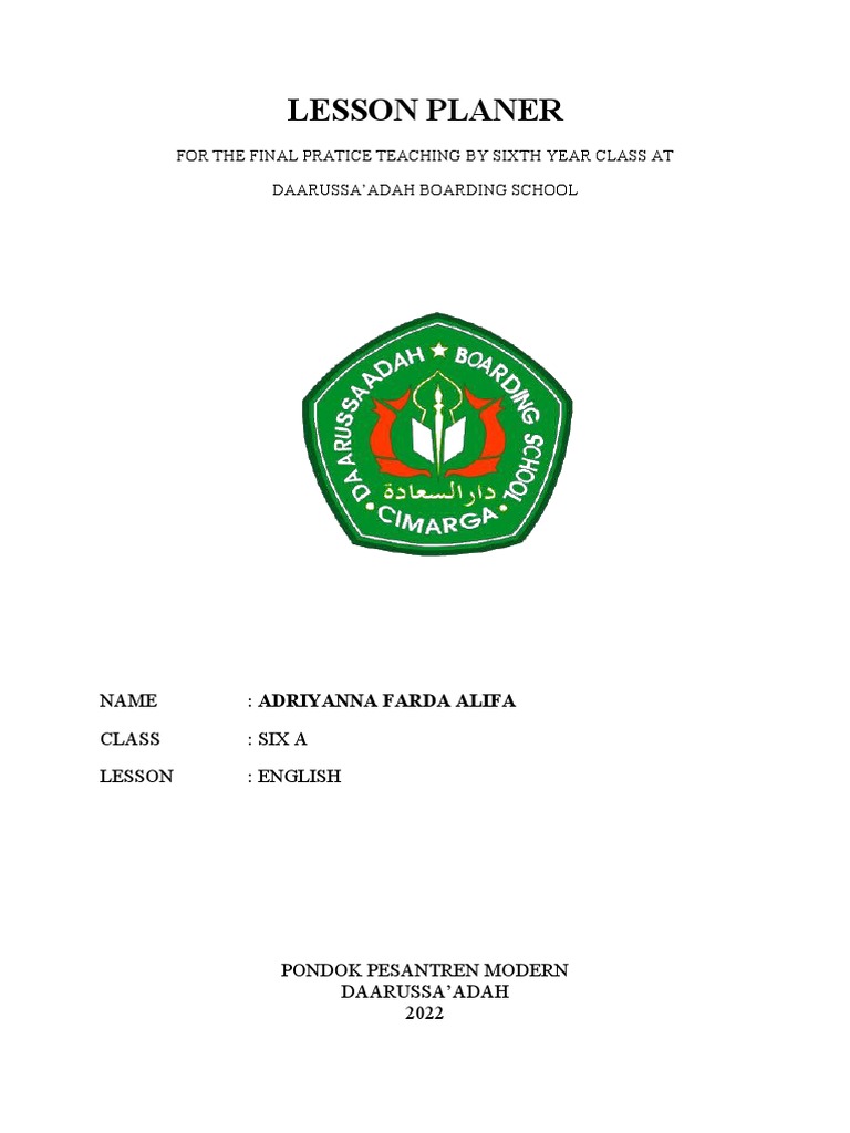 Lesson Planer Tth | PDF