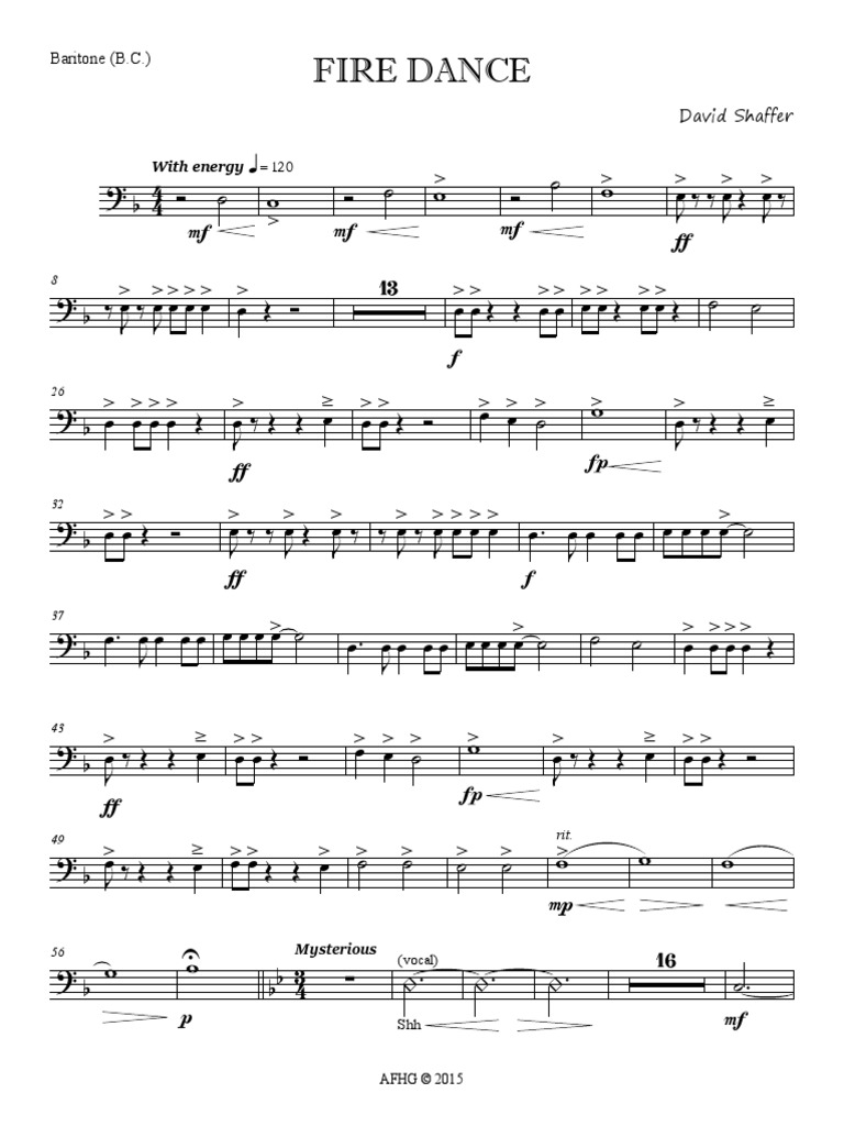 Fire Dance - Baritone (B.C.) | PDF
