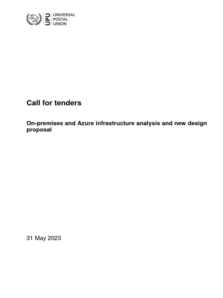 RFP-2023-011-DCTP - On-Premises and Azure Infrastructure Analysis and New Design Proposal | PDF ...
