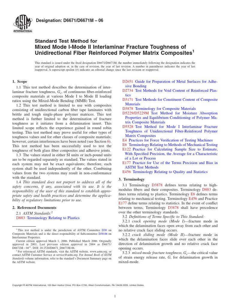 Mode I-II Fracture Test | PDF | Composite Material | Fracture Mechanics