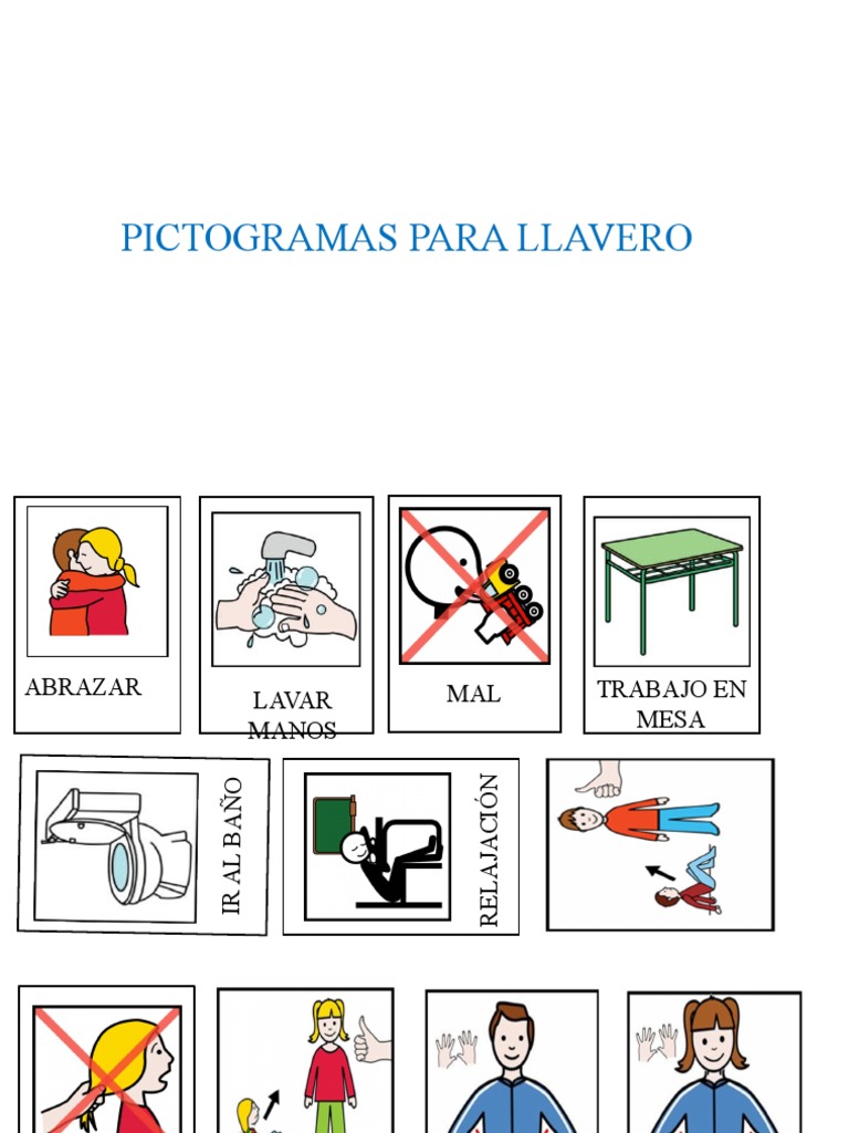 Pictos Llavero y Agenda Aula Abierta | PDF