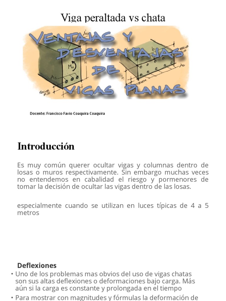 Viga Peraltada Vs Chata | PDF | Viga (Estructura) | Acero