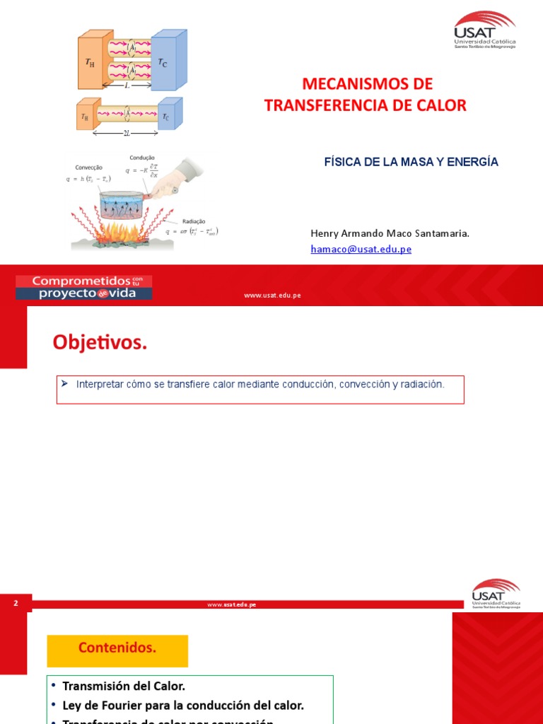 Tema #08 Mecanismo de Transferencia de Calor | PDF | Conduccion termica | Convección