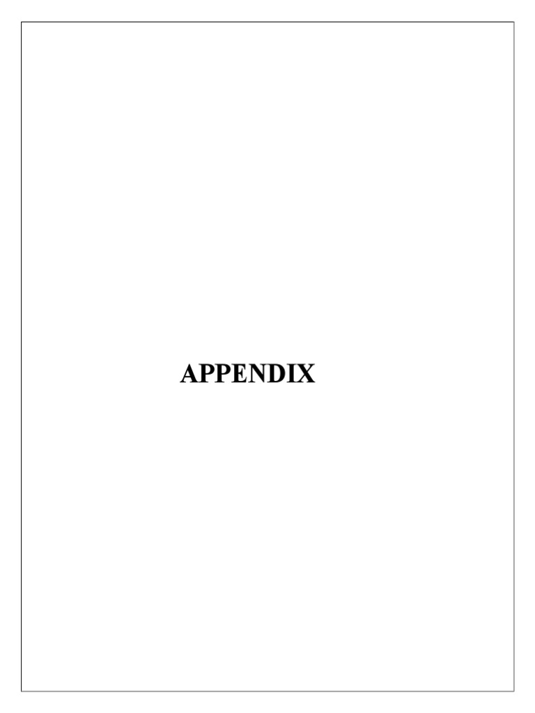 APPENDIX | Download Free PDF | Marketing | Private Sector