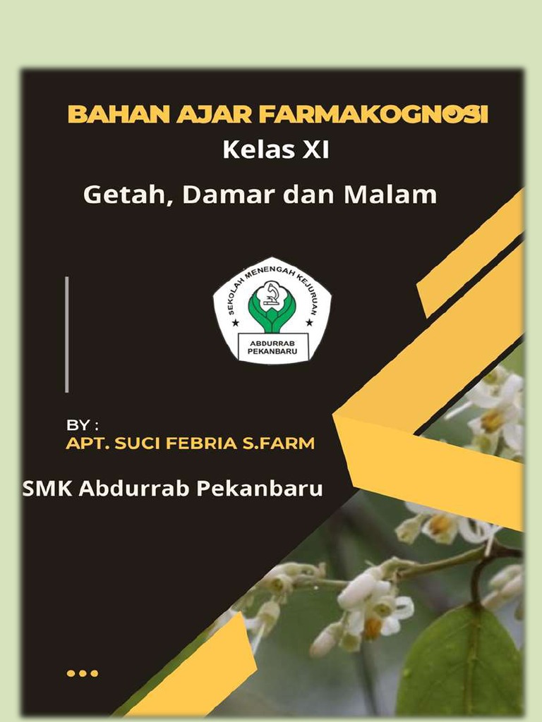 Bahan Ajar Getah Damar Malam | PDF