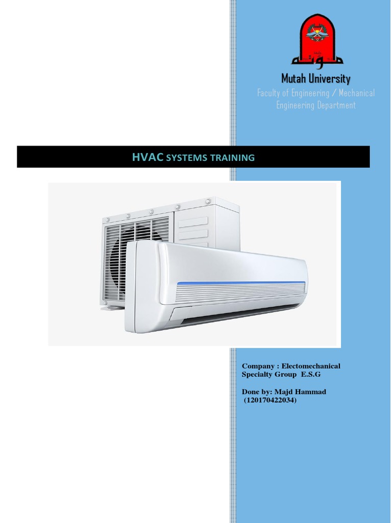 HVAC Training Report | PDF | Air Conditioning | Heat Exchanger