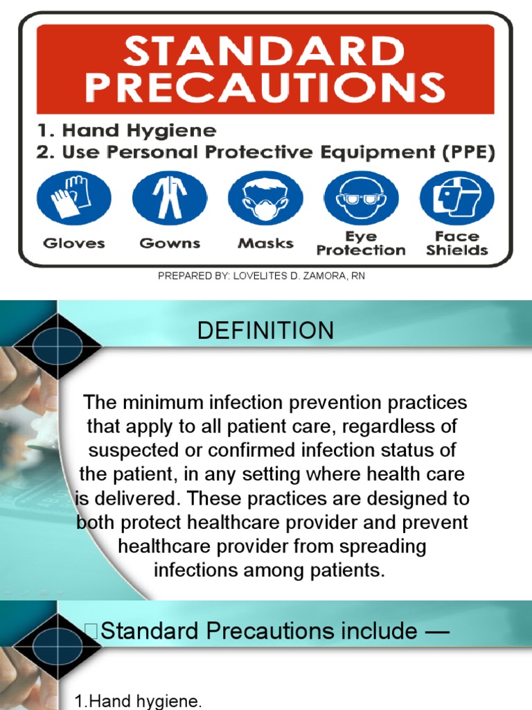 Standard Precaution | Download Free PDF | Sterilization (Microbiology ...