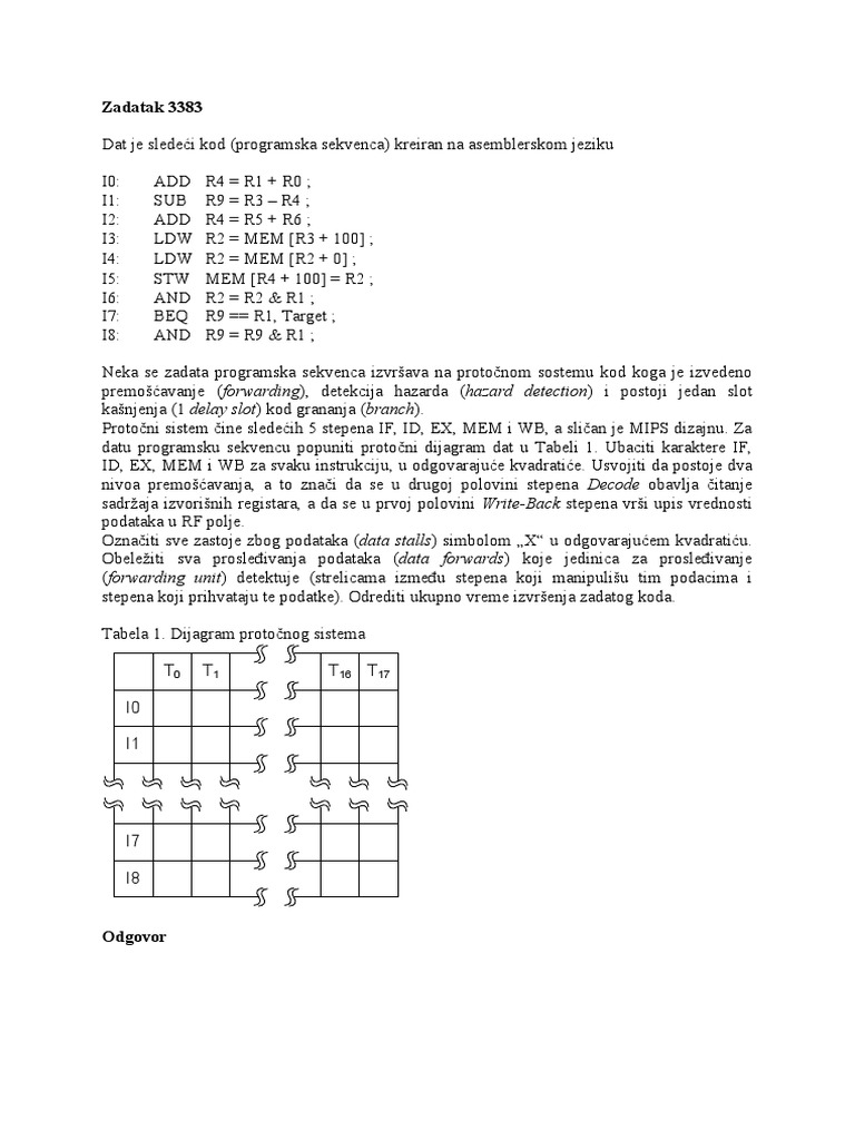 Zadaci - Protocnost AOR | PDF