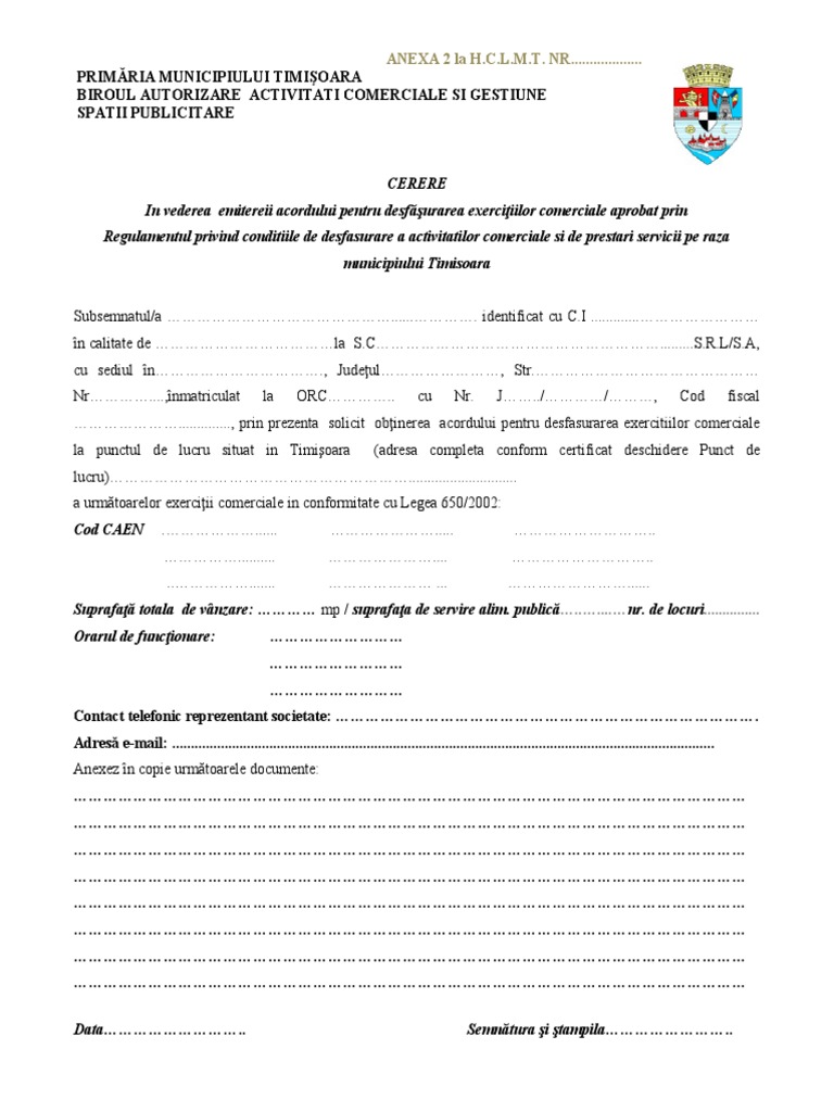 I3230325 - Cerere Emitere Acord COMERCIAL | PDF