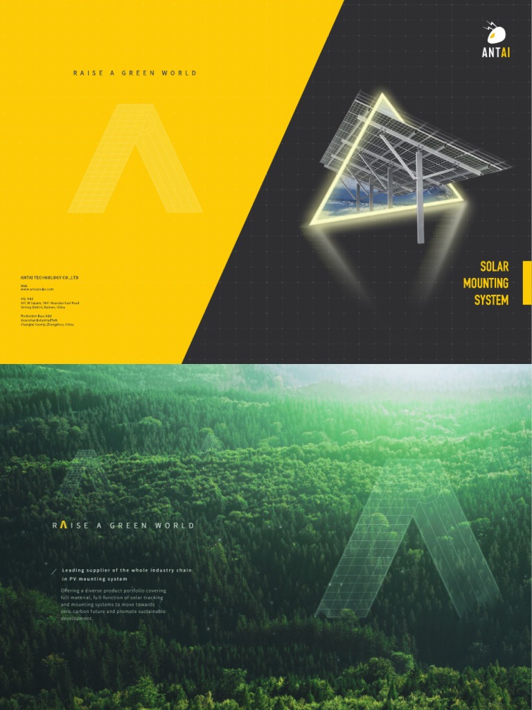 Antai Solar 2022 Solar Mounting System Catalogue-Rooftop V1.0 | PDF