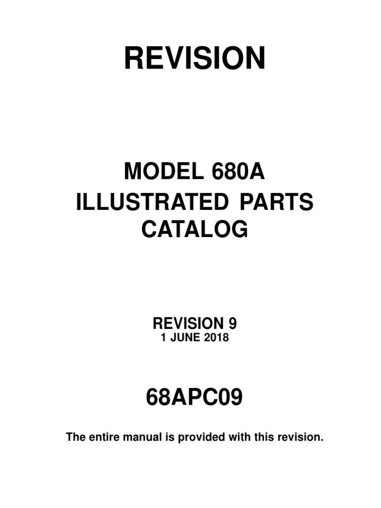 680A Illstrated Parts Catalog | PDF | Aviation
