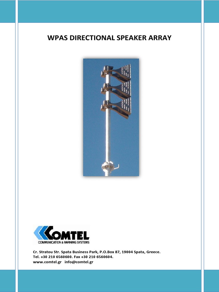 Wpas Directional Speaker | PDF | Loudspeaker | Electrical Connector