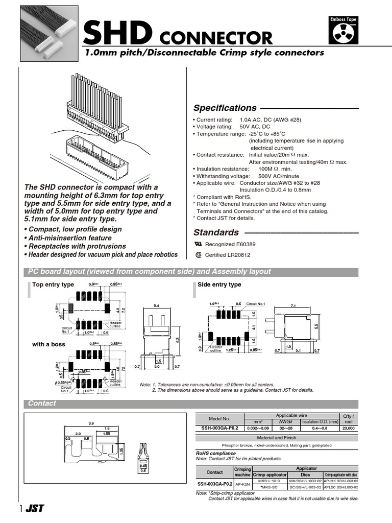 E SHD | PDF | Electrical Connector | Electrical Engineering